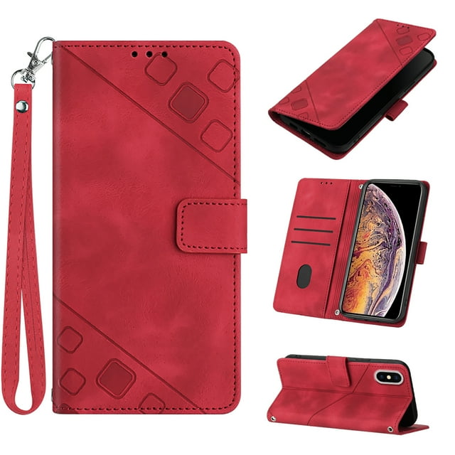 Feishell For Apple Iphone Xs Max 6 5 Inch Wallet Case With Wrist Strap