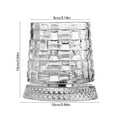 LSLJS Spinning Whiskey Glasses, Rotatable Old Fashioned Glasses, Help ...