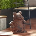 DecMode Outdoor 13" x 16" Rust Magnesium Oxide Rustic Frogs Garden ...