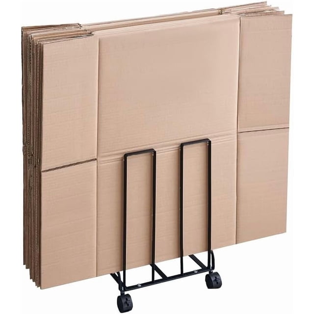 Carton Storage Cart, Portable Carton Stand with Wheels, Moving Carbon ...