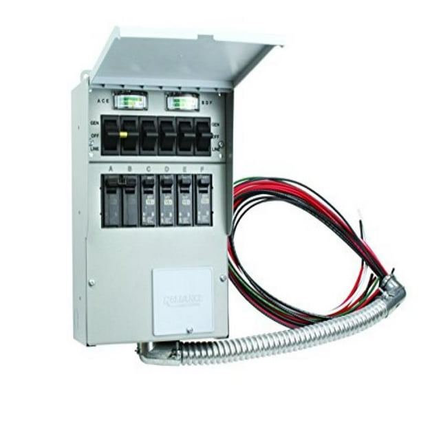 A306C Pro/Tran2 30-Amp 6-Circuit 2 Manual Transfer Switch - Walmart.com ...