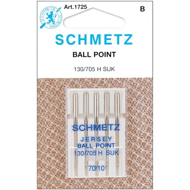Schmetz Needle Ballpoint Size 70/10 (pack of 5) - Walmart.com - Walmart.com
