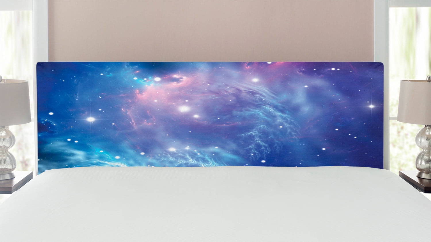 Outer Space Headboard, Outer Space Nebula in the Galaxy with Star ...