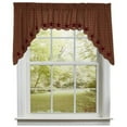 VHC Burgundy Star Scalloped Cotton Swag Set, Country Farmhouse Window ...