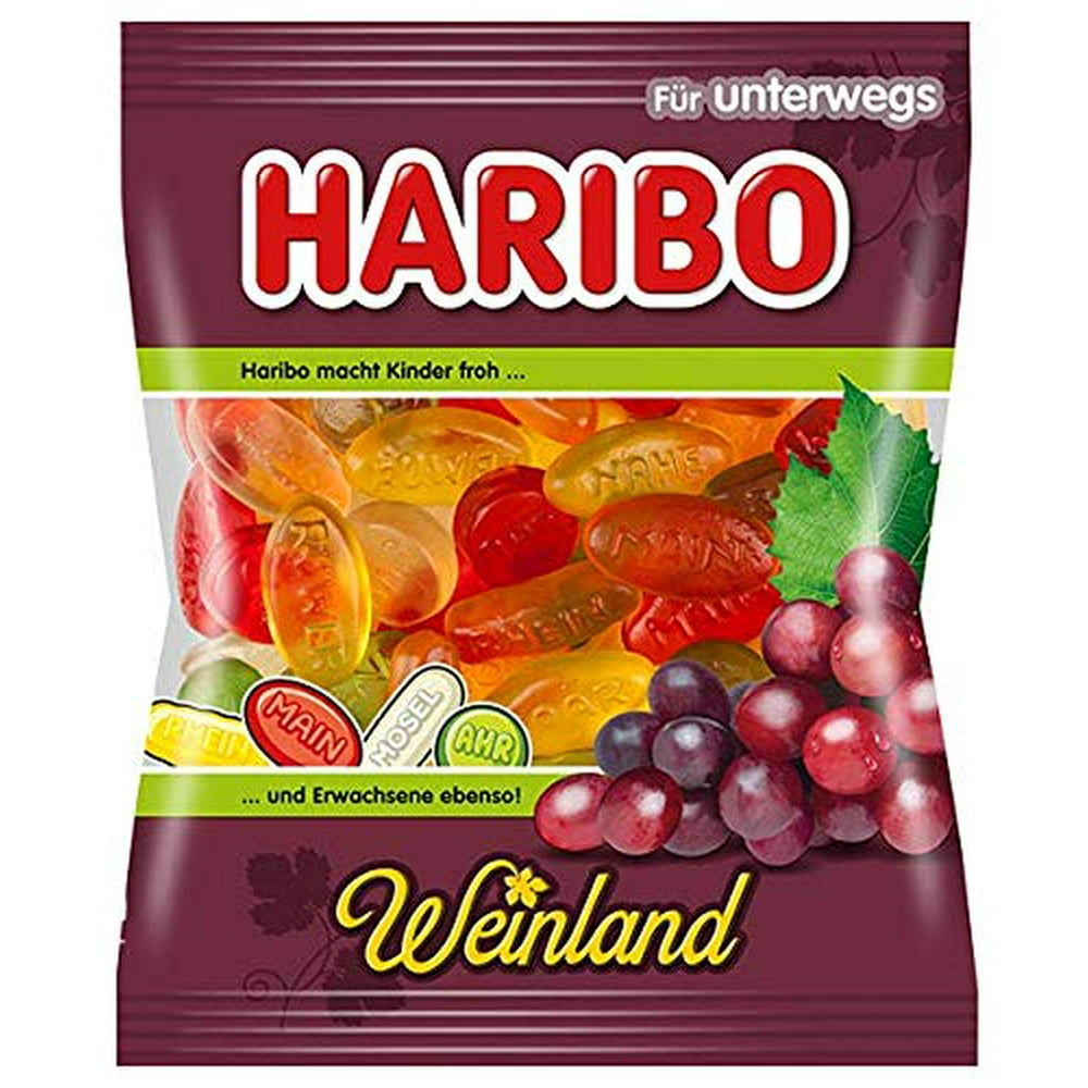 4x Haribo WEINLAND each Bag 200g (German Import) - Walmart.com ...