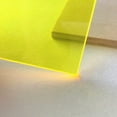 1/8" (0.118") Yellow Neon Fluorescent Acrylic Plexiglass Sheet 12"x12 ...