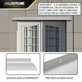 JELOSTONE 52" L x 2.5" W Commercial Grade Door Rain Drip Guard (Clear ...