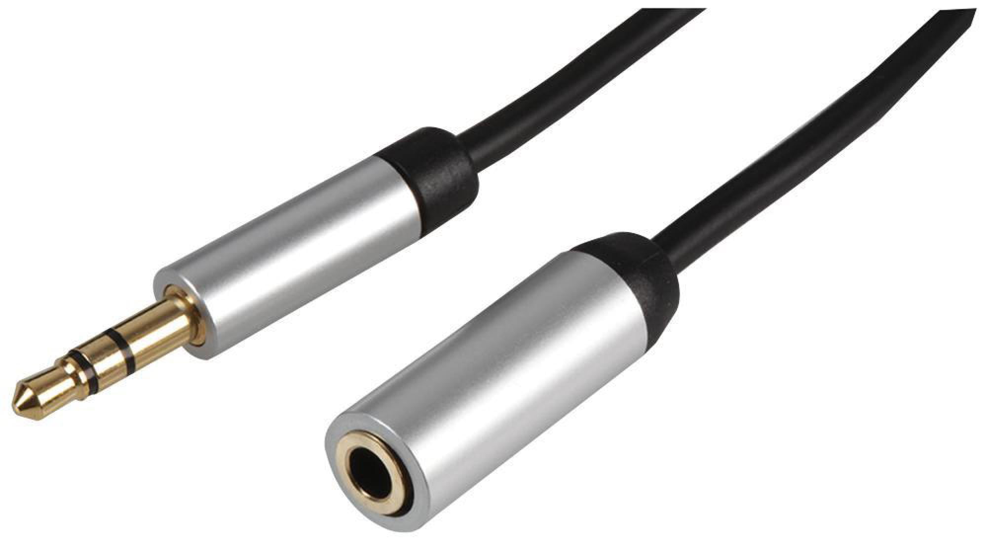 PRO SIGNAL - 3.5mm Stereo Jack Slim Extension Lead with Aluminium ...