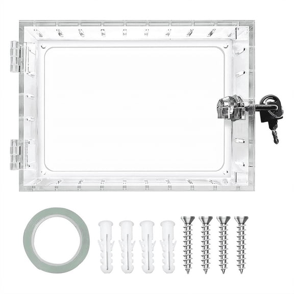 BISupply AC Thermostat Cover with Lock XS 1pk - Wall AC Panel Lock Box ...