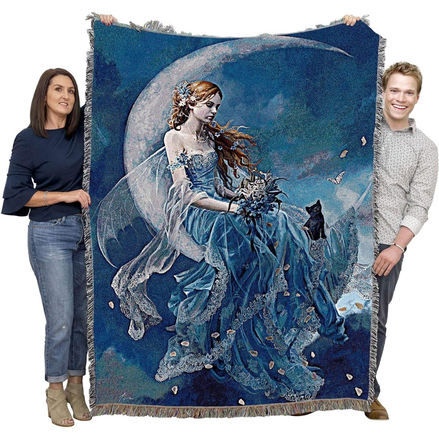 WBTAYB Wind Moon Fairy Blanket by Nene - Gift Fantasy Tapestry Throw ...
