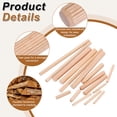 Uxcell 160 Pack Wood Dowel Pins, 25/64" x 3 1/8" Wooden Dowel Rods ...