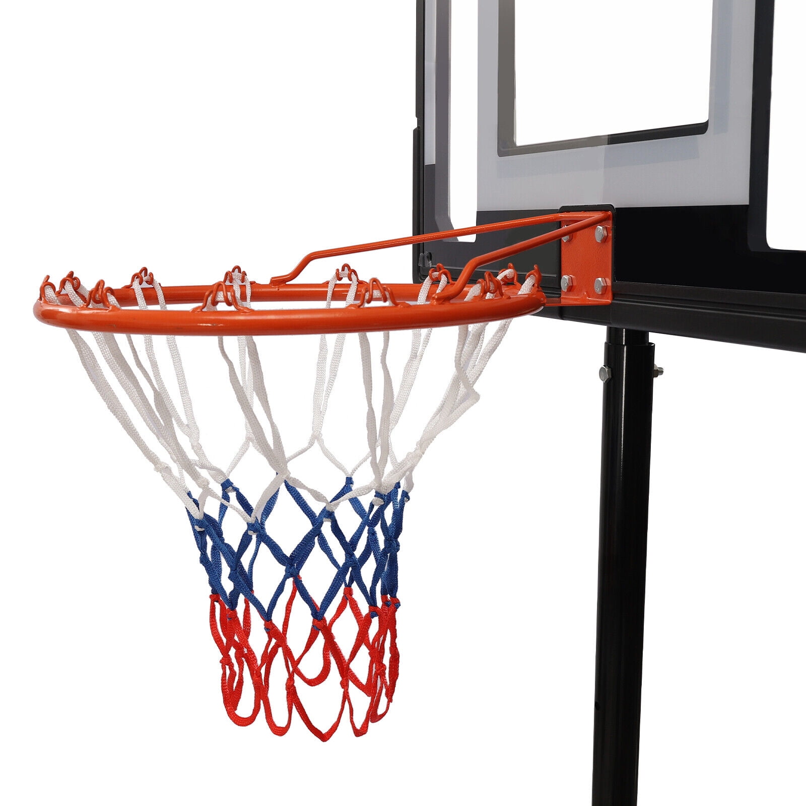 Height-Adjustable Basketball Hoop Portable Basketball System W/ Wheel ...