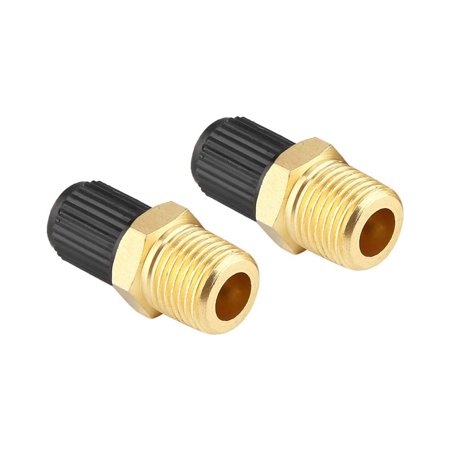 ruzhgo 2 Pieces ABS Brass Car Air Compressor Tire Valve Portable Heavy ...