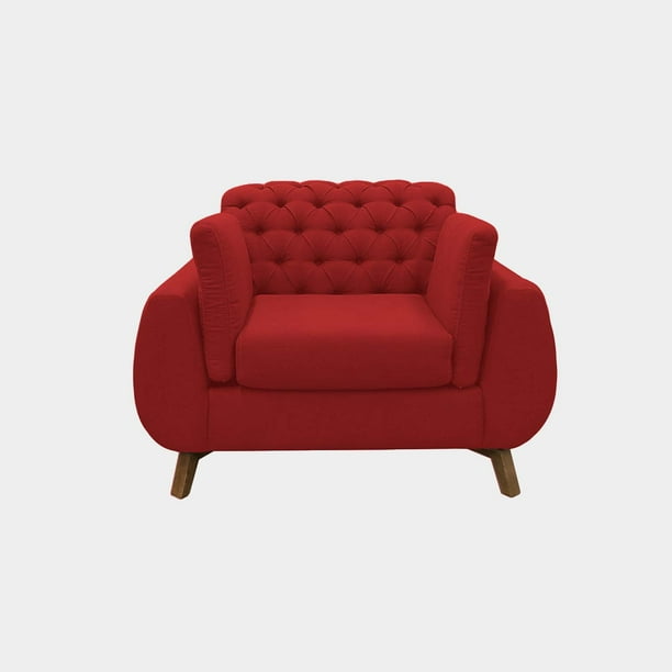 Sillon Bronx Tela Curri Rojo Inlab Muebles Sillones Sillones Bronx ...