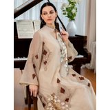 FridayIn Female Dignified style V-neck Solid color Loose Kaftan ...