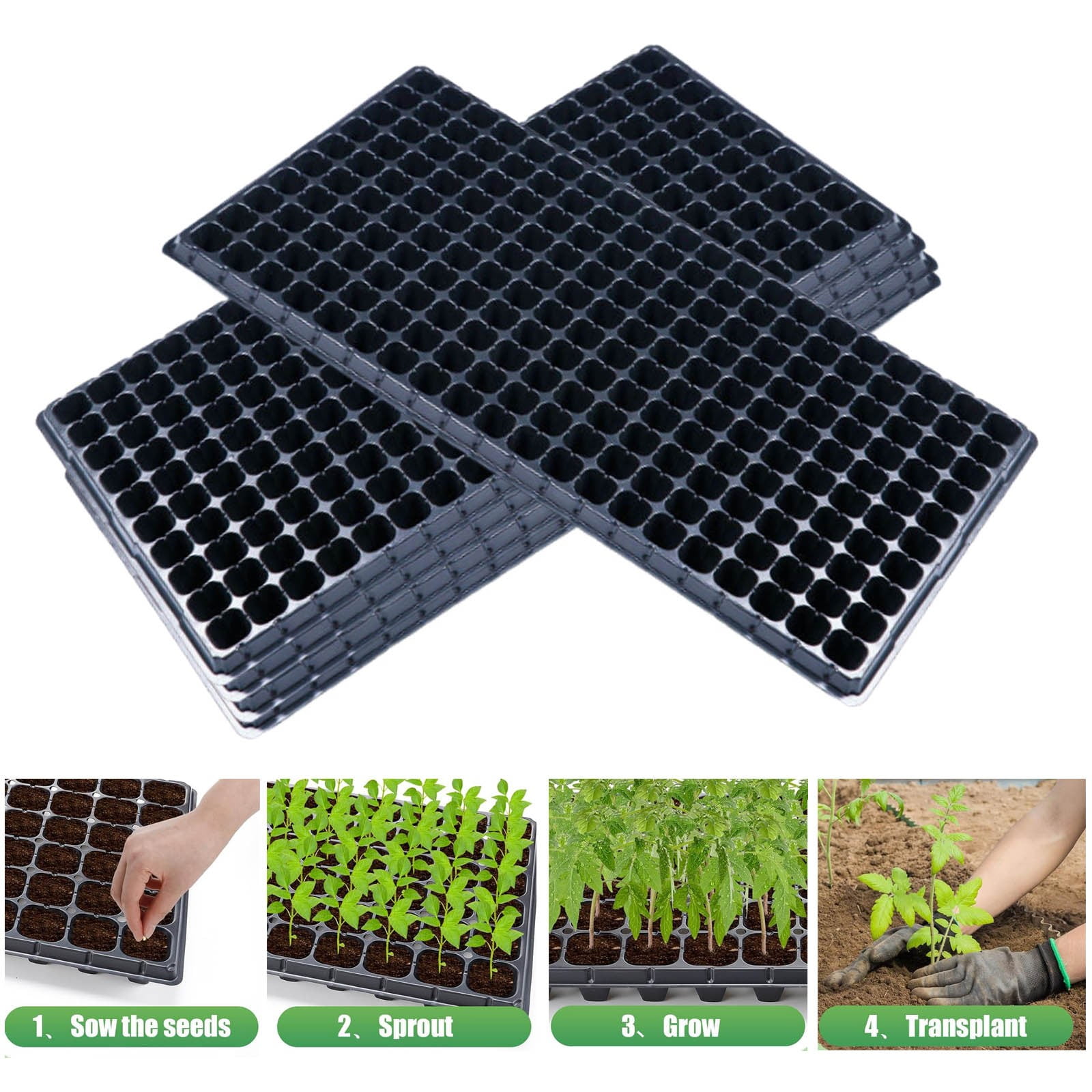 Boreal Craft 31 5pcs 200 Lids Growing Trays Mini Cells Germination ...
