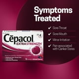 Cepacol Extra Strength Sore Throat & Cough Lozenges, Powerful Symptom ...