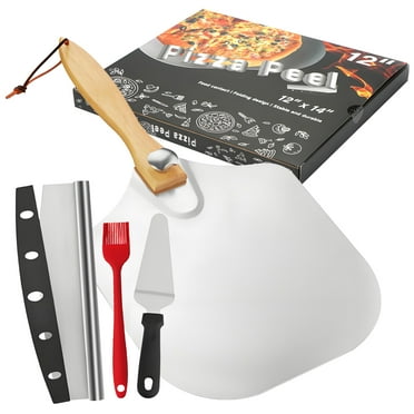 WPPO 16 x 18 x 40 in. Aluminum Pizza Peel with Wooden Handle - Walmart.com