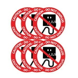 Do Not Unplug Sign Stickers 5inch Round Shape Do Not Turn Off Circuit ...