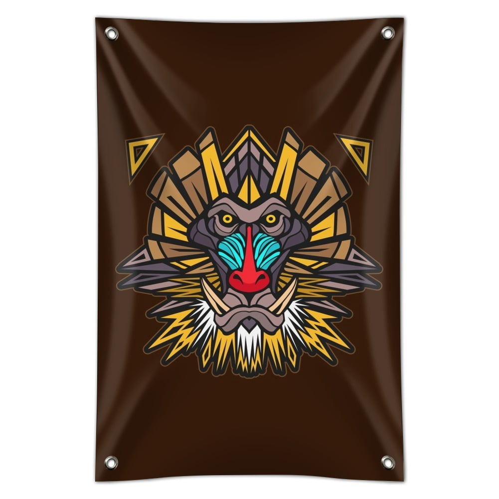 Mandrill Baboon Face Monkey Primate Home Business Office Sign - Walmart.com