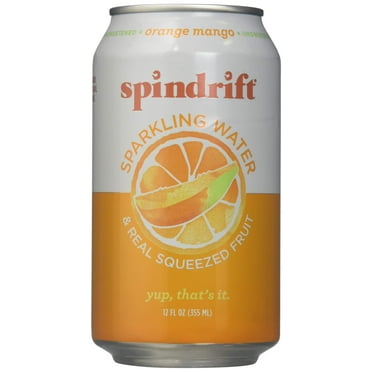 Spindrift Sparkling Water, Blood Orange Tangerine Flavored, Made with Real Squeezed Fruit, 12 Fl ...
