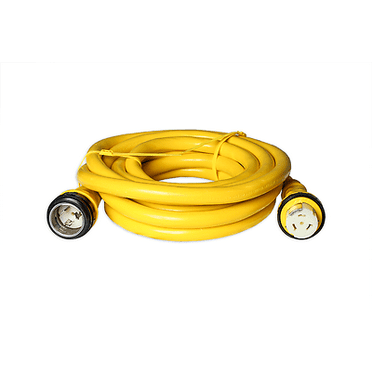 Amp Up Marine & RV Cords 125v 30a x 12' Marine Shore Power Cord, Yellow - Walmart.com
