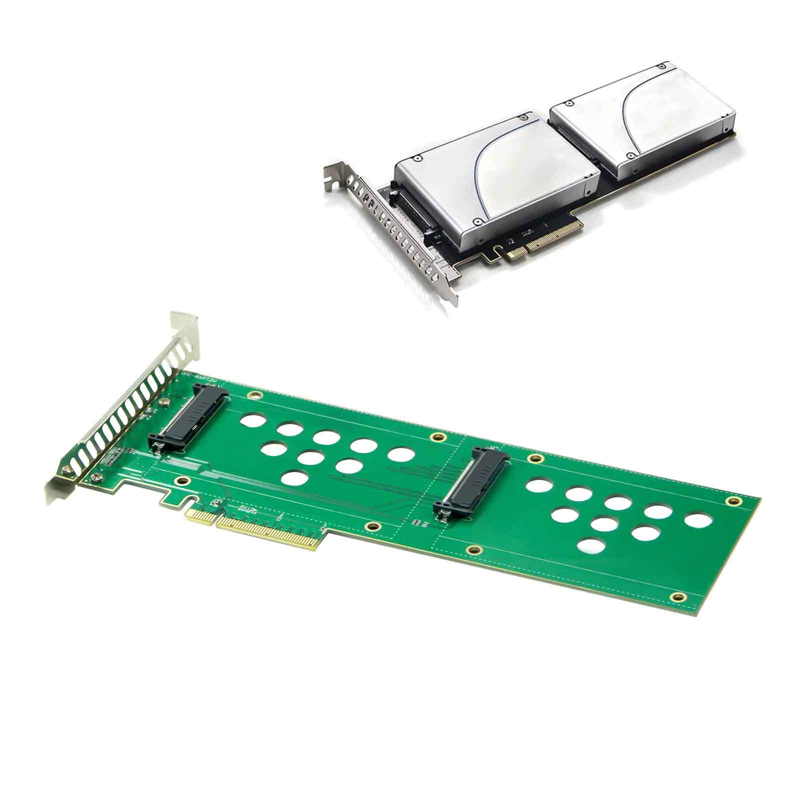 U.2 to -E Adapter, U.2 (SFF-8639) Interface X 8 Card Converter Adapter ...