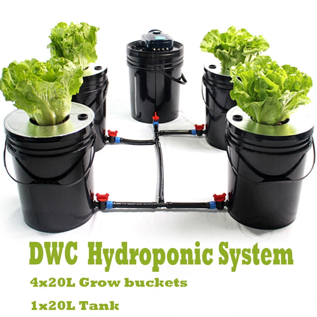 Hydroponics Grow System Kit 5 Bucket 5.28 Gallon Herb Garden Kit Indoor ...