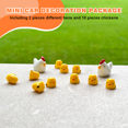 Cute Mini Animal Car Dashboard Accessories Fun Animal Car Rear view ...