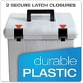 Pendaflex Portable File Box with File Rails, Hinged Lid with Double ...