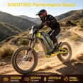 EOEOTWO EX1 Adult Off-Road Electric Bike, 3000W Motor & 40MPH Top Speed ...