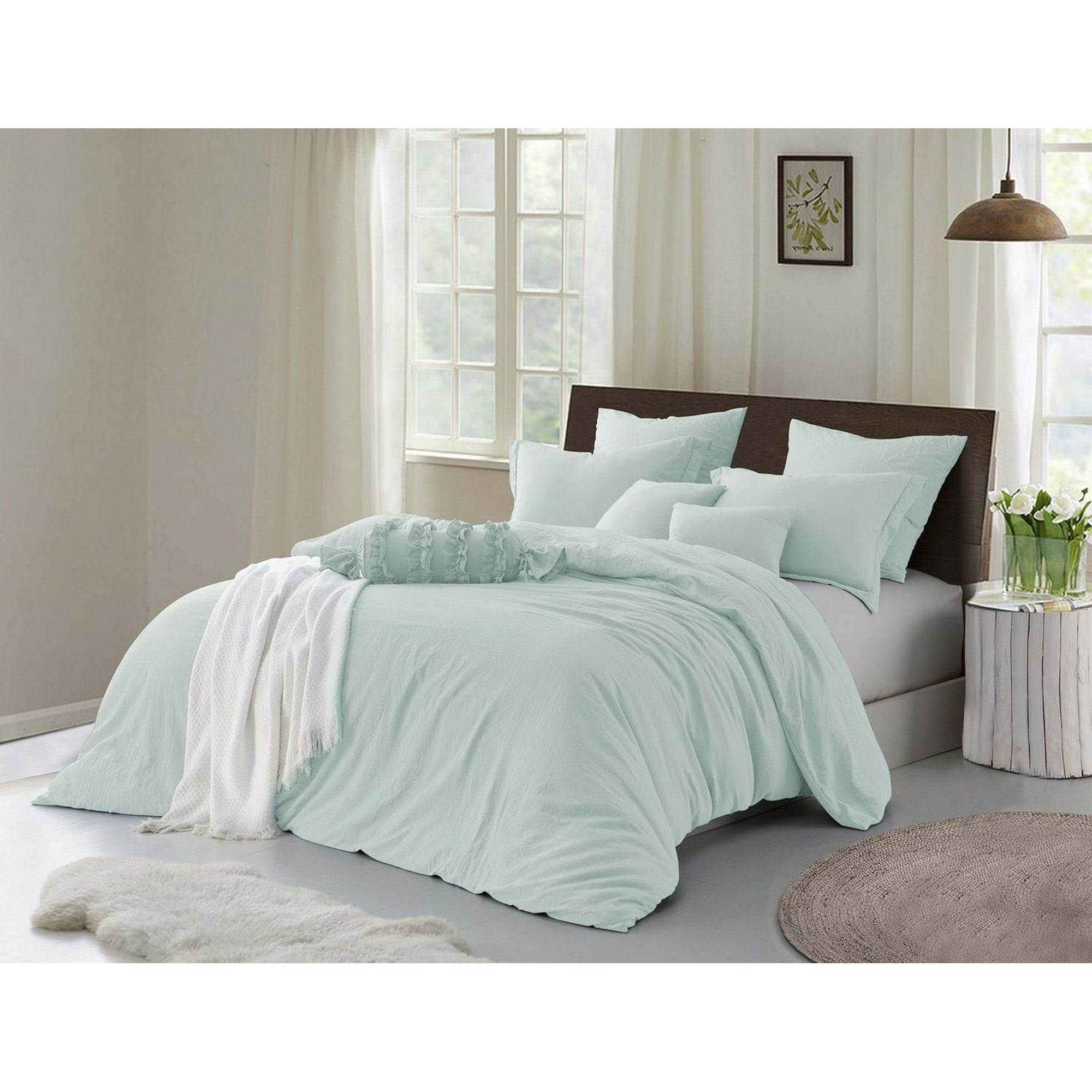 Click here for Swift Home Natural Crinkle Fabric Ultra Soft Solid... prices