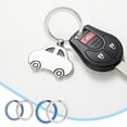 8Pcs 4 Styles Titanium Alloy Split Key Rings Double Loops Jump Rings ...
