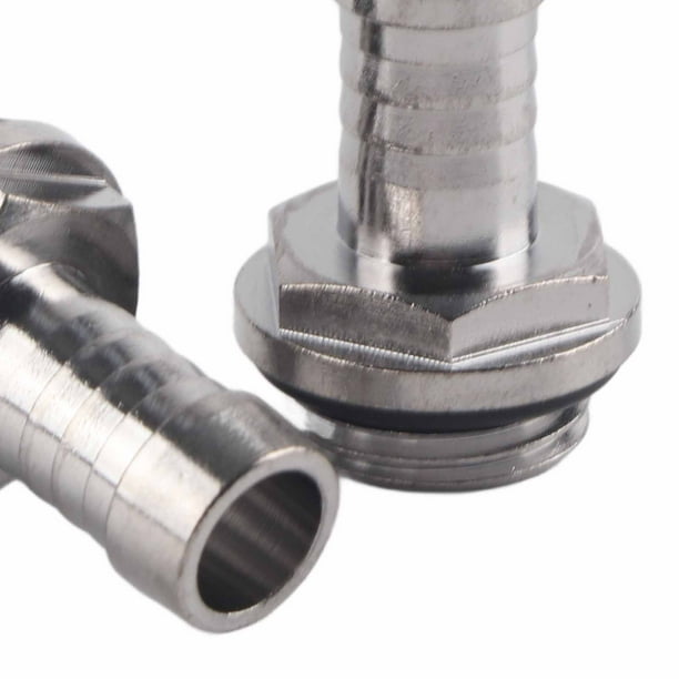 6 PCS PC Water Cooling Fitting Barb Connector for Tube G1/4 Thread ...