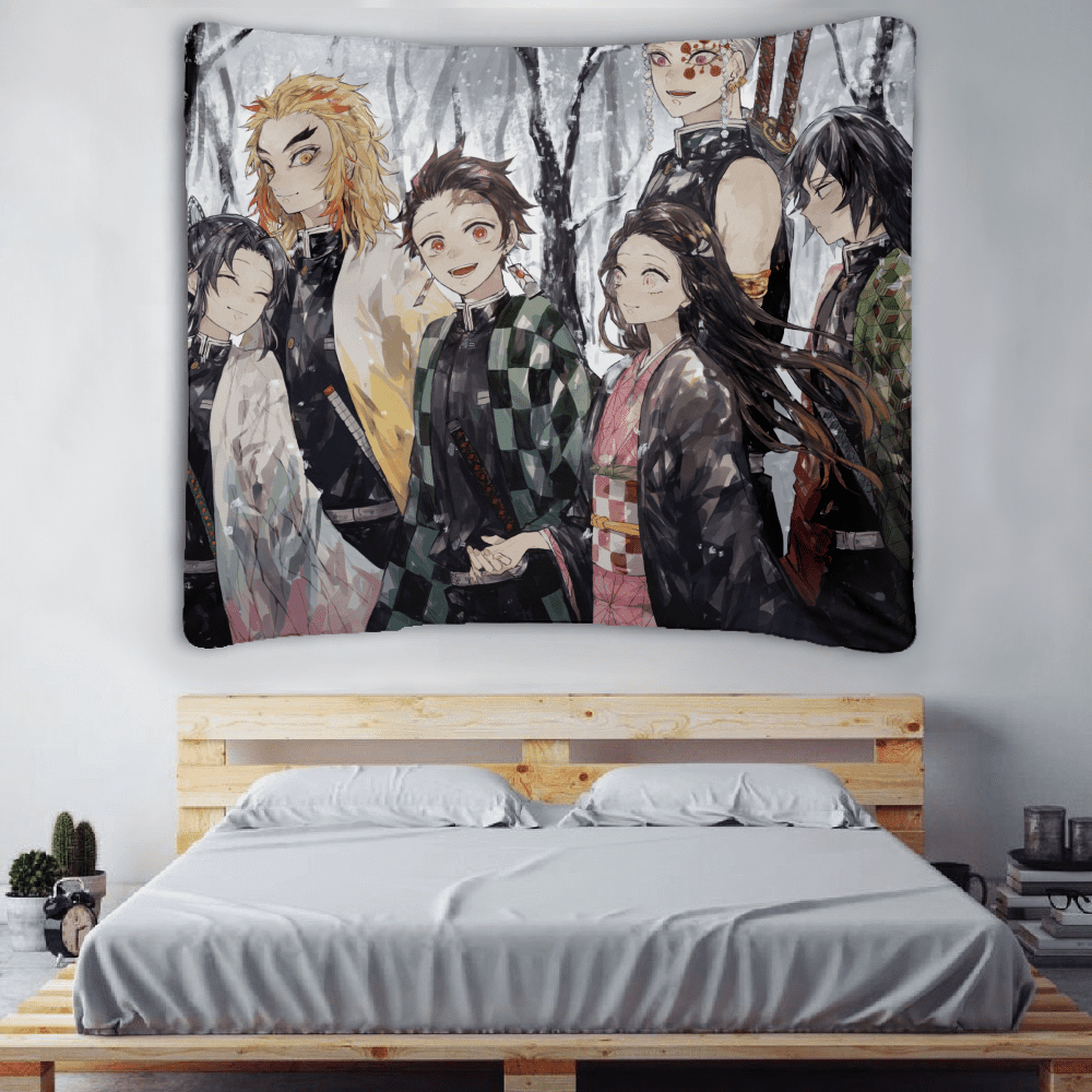 Demon Slayer Hanging Backdrops Fantastic Portable Wall Art Wall Decor ...