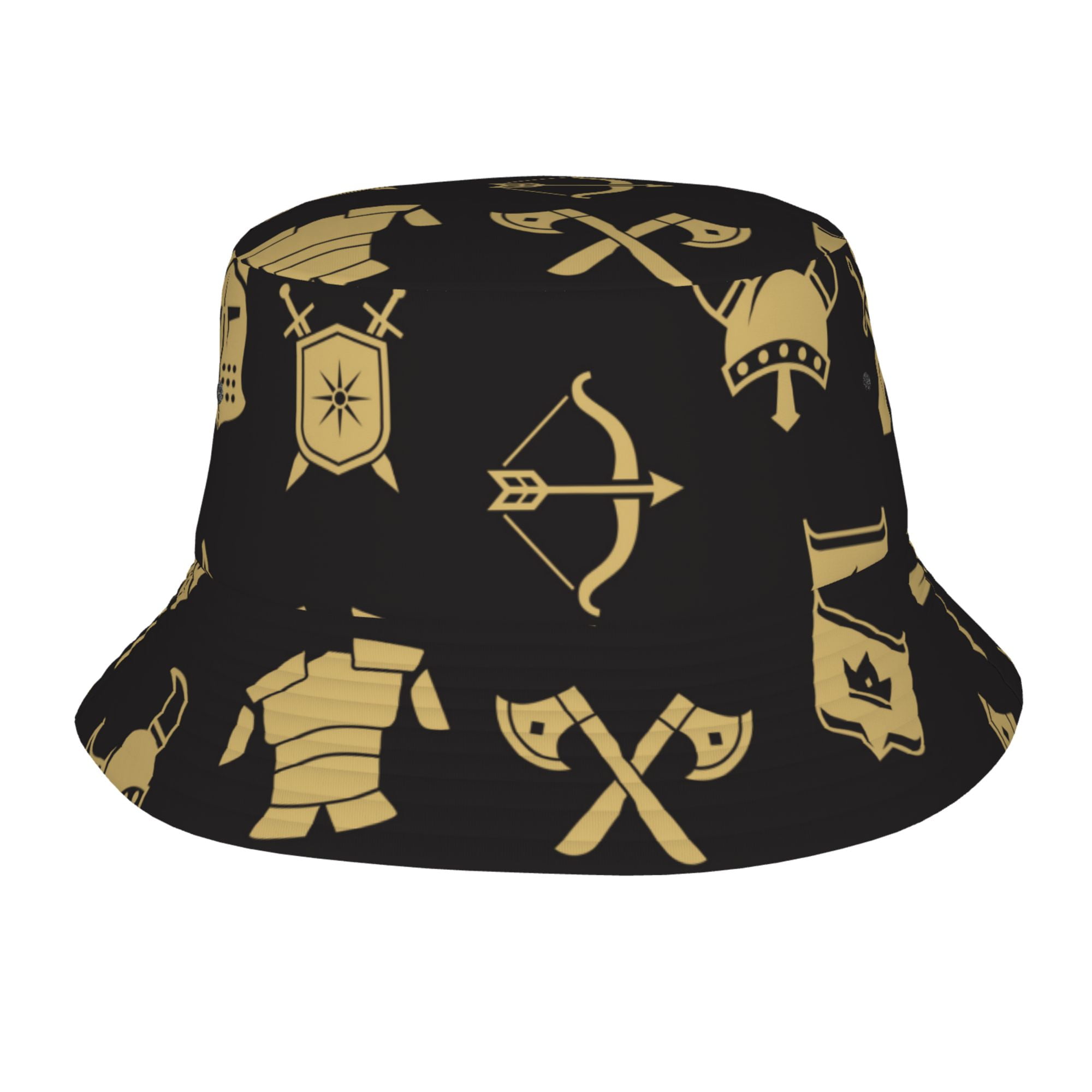ZICANCN Ancient Knight Armor Bucket Hat, Unisex Print Double-Side-Wear ...