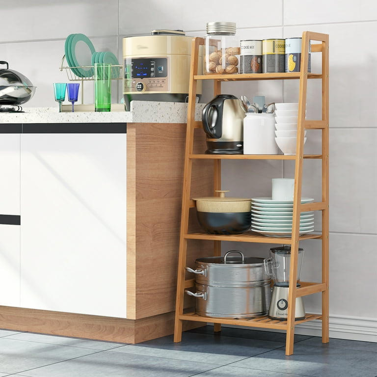 Homfa bamboo 4 shelf bookcase store