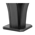 Brandon Counter Height Table-54 Inch Glass Top-Glam Dark Gray Pedestal ...