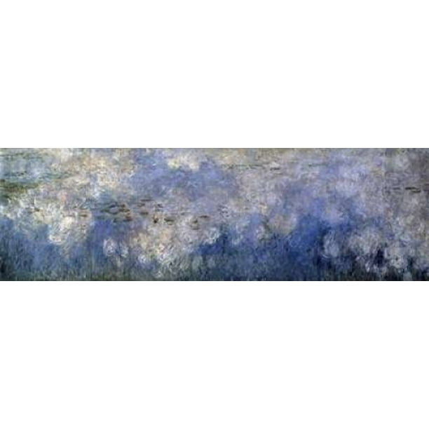 Water Lilies: The Clouds c. 1914-26 - center panel Poster Print by ...