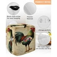 Retro Rooster Stand Mixer Dust Cover with Storage Pocket & Handles ...