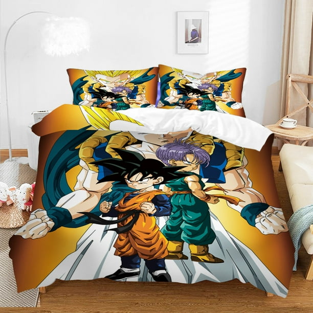 Dragon Ball Z Blanket Combo Dbz Goku Blanket And Magnet Set Super
