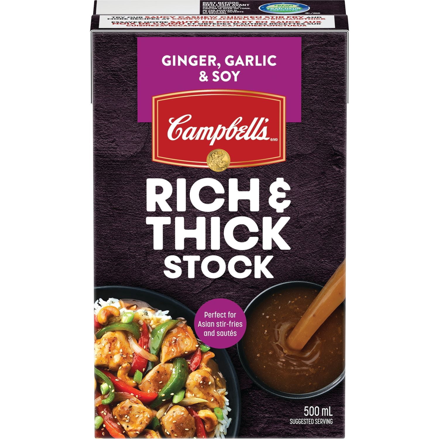 Campbell’s® Ginger, Garlic & Soy Rich & Thick Stock (500 mL) - Walmart.ca