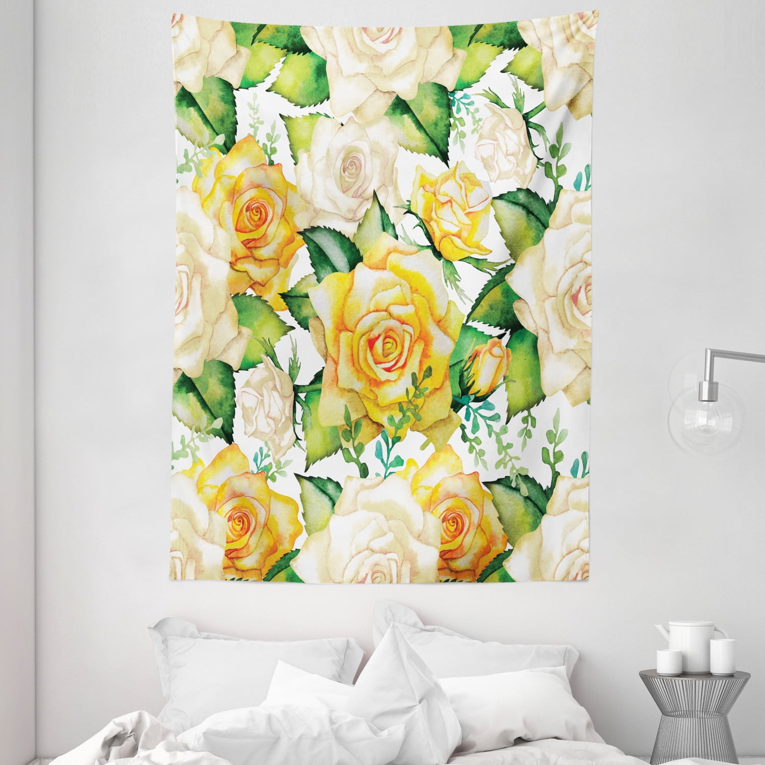 Roses Decorations Wall Hanging Tapestry, Roses Illustration in ...