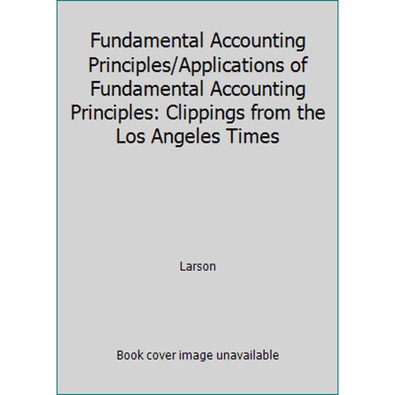 Pre-Owned Fundamental Accounting Principles/Applications of Fundamental ...