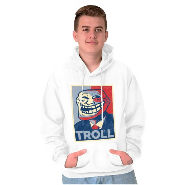 Troll Face Meme Big Smiley Internet Hoodie Sweatshirt Women Men Brisco ...