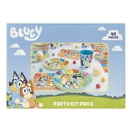 Bluey Kids Birthday Party Supplies for 16 | Decorations Set with Banner ...