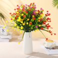 Artificial Flowers Bright Color Bulk Outdoor UV Resistant Faux Shrubs ...