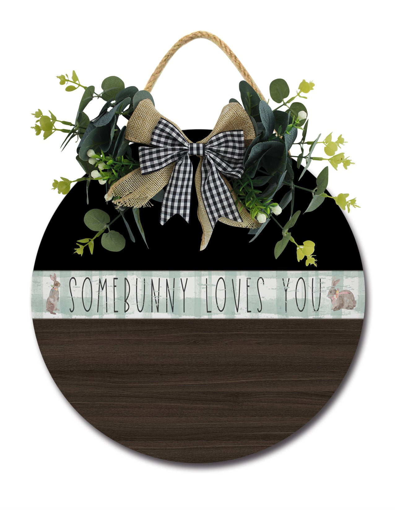 Front Door Porch Decorations Somebunny Loves You Door Hanging Sign 11 ...