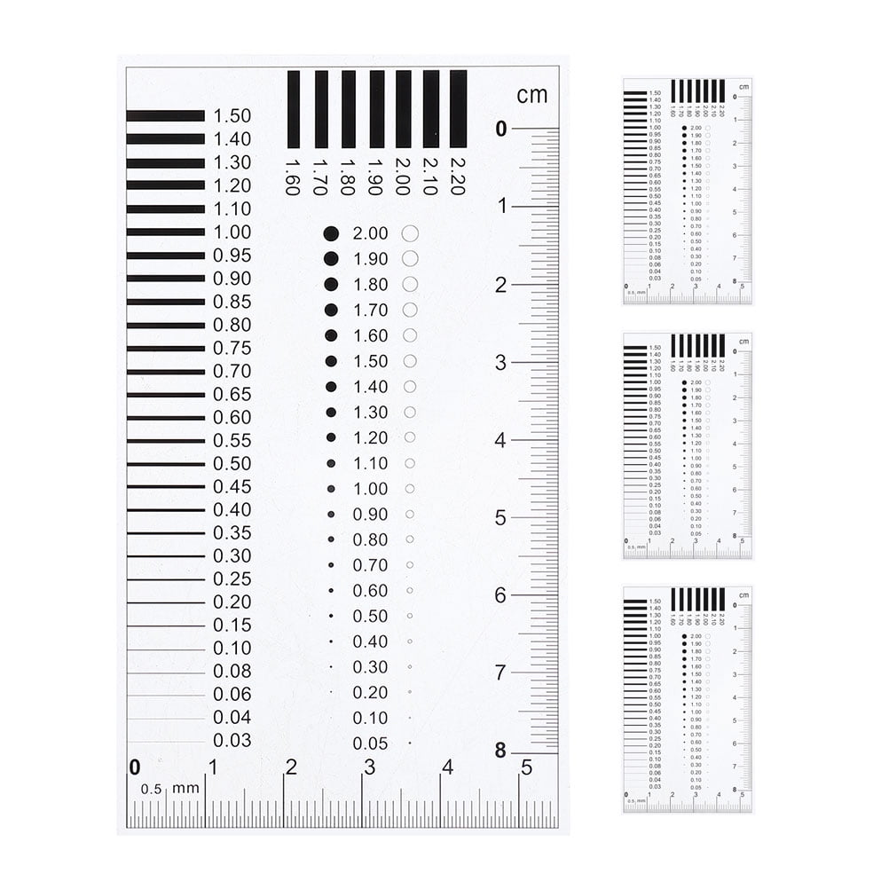 Click here for Compukas 4pcs Crack Width Ruler Plastic Gauge For... prices