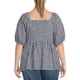 Terra & Sky Women's Plus Size Cotton Gingham Top - Walmart.com